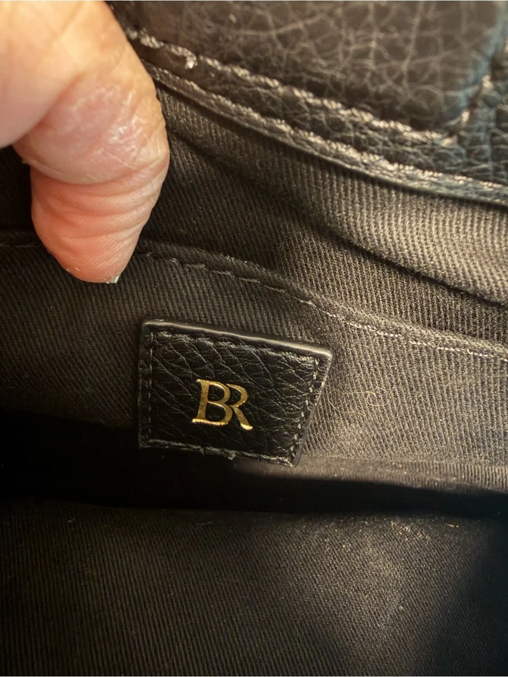Banana Republic | Bags | Banana Republic Black Pebbled Leather ...